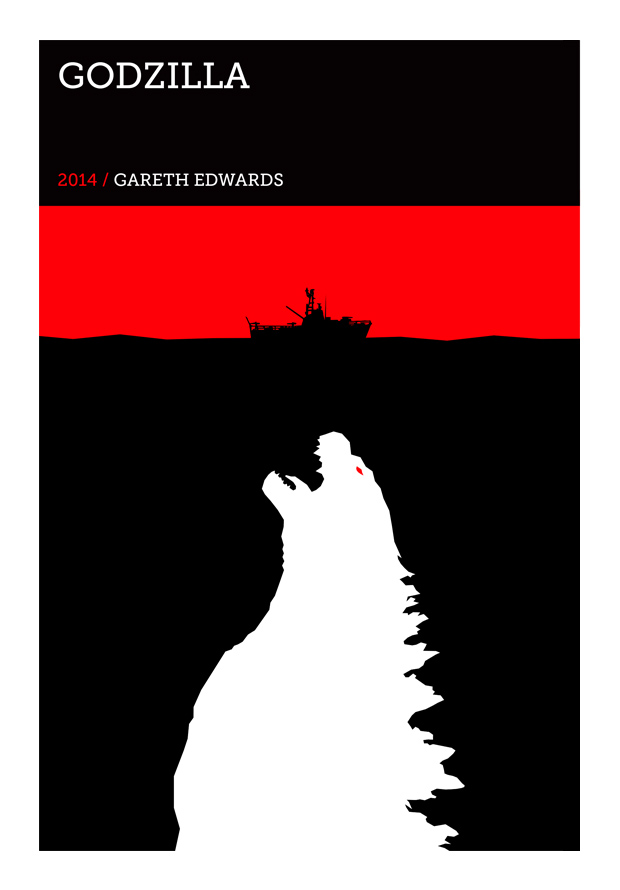 Godzilla 2014 Teaser Poster Godzilla ComicCon Poster Is Striking And